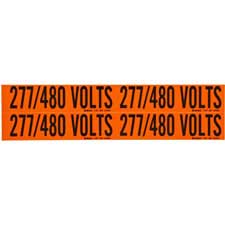 277 480 Volts Conduit and Voltage Labels - Brady Part: 44260 | Brady ...