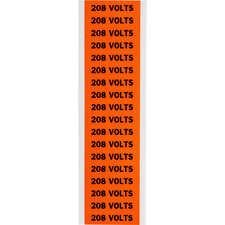 208 Volts Conduit and Voltage Labels - Brady Part: 44306 | Brady ...