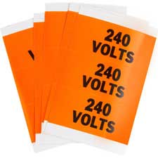 Porta-Pack 240 VOLTS Labels - Brady Part: 44501 | Brady | BradyID.com