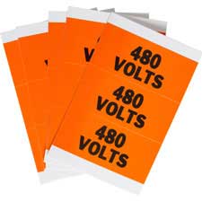 Porta-Pack 480 VOLTS Labels - Brady Part: 44503 | Brady | BradyID.com