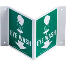 V Eye Wash Sign - Brady Part: 45363 | Brady | BradyID.com.sg