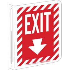L Exit Sign - Brady Part: 45422 | Brady | BradyID.com