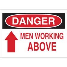 DANGER Men Working Above Sign | Brady | BradyIndia.co.in