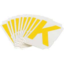 Brady Part: 5060P-K | 174828 | 2" Yellow Gothic Font Quik-Align Self ...