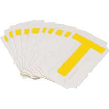 Brady Part: 5060P-T | 174838 | 2" Yellow Gothic Font Quik-Align Self ...
