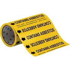 Brady Part: 52665 | CONTAINS ASBESTOS Roll Form Pipe Marker | BradyID.com