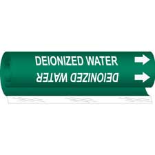DEIONIZED WATER High Performance Pipe Marker | Brady | BradyID.com