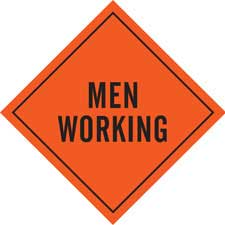 Men Working Sign | Brady | BradyID.com
