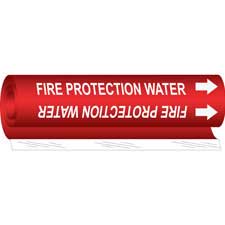 FIRE PROTECTION WATER High Performance Pipe Marker | Brady | BradyID.com.sg