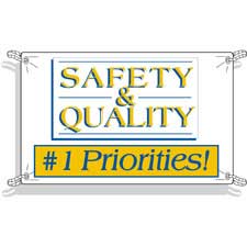 SAFETY & QUALITY #1 Priorities! Sign - Brady Part: 56970 | Brady ...