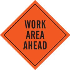 Brady Part: 57036 | Work Area Ahead Sign | BradyID.com