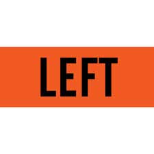 Left Sign - Brady Part: 57050 | Brady | BradyID.com