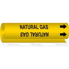 NATURAL GAS High Performance Pipe Marker | Brady | BradyID.com