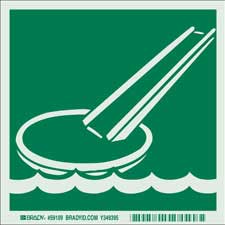 BradyGlo Evacuation Slide Sign - Brady Part: 59109 | Brady | BradyCanada.ca