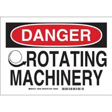 DANGER Rotating Machinery Sign | Brady | BradyID.com