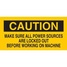 CAUTION Make Sure All Power Sources Are Locked Out Before Working On ...