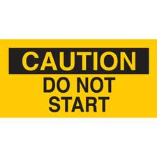 CAUTION Do Not Start Sign - Brady Part: 60175 | Brady | BradyID.com