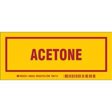 ACETONE Labels - Brady Part: 60243 | Brady | BradyCanada.ca