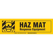 HAZMAT RESPONSE EQUIPMENT Label - Brady Part: 60295 | Brady ...
