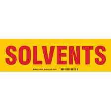 SOLVENTS Label - Brady Part: 60303 | Brady | BradyID.com