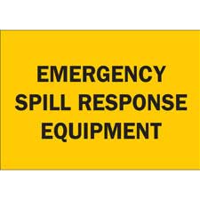 Emergency Spill Response Equipment Sign | Brady | BradyCanada.ca