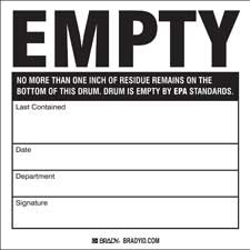 DRUM LABELS - Brady Part: 60363 | Brady | BradyID.com