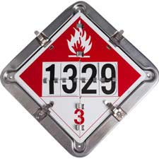 13.625 " H x 13.625 " W, Aluminum, Bulk Liquid Placard Sign - Brady ...