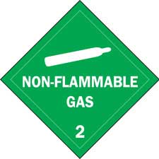 Non-Flammable Gas 2 Sign | Brady | BradyID.com