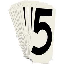 Brady Part: 6450P-5 | 174000 | 2" Black Condensed Gothic Font Quik ...