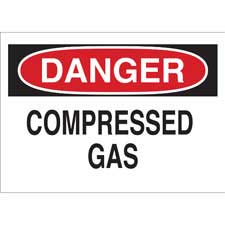 DANGER Compressed Gas Sign | Brady | BradyID.com