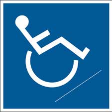 Handicapped Ramp Picto Sign | Brady | BradyCanada.ca
