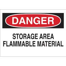 DANGER Storage Area Flammable Material Sign | Brady | BradyCanada.ca