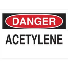 DANGER Acetylene Sign | Brady | BradyID.com