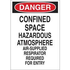 DANGER Confined Space Hazardous Atmosphere Sign | Brady | BradyCanada.ca