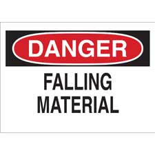 DANGER Falling Material Sign | Brady | BradyID.com