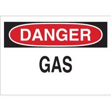 Brady Part: 25422 | DANGER Gas Sign | BradyID.com
