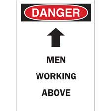 DANGER Men Working Above Sign | Brady | BradyCanada.ca