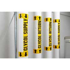 Self-Sticking Vinyl Pipe Marker - Brady Part: 108615 | Brady | BradyID.com