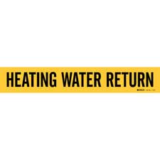 Heating Water Return Pipe Marker - Brady Part: 7129-1 | Brady ...