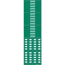 OXYGEN Pipe Marker - Brady Part: 7210-3C | Brady | BradyID.com