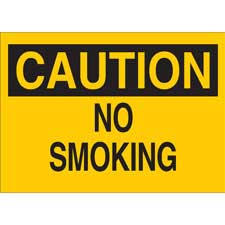 CAUTION No Smoking Sign | Brady | BradyID.com