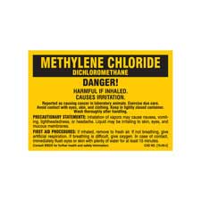 Methylene Chloride Danger Labels - Brady Part: 7283PLS | Brady ...