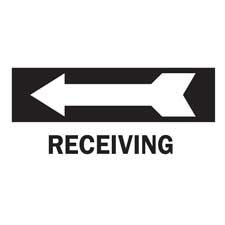 Receiving Sign - Brady Part: 84648 | Brady | BradyID.com.sg