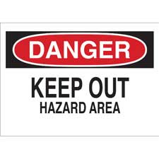 DANGER Keep Out Hazard Area Sign | Brady | BradyCanada.ca