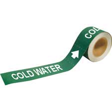 COLD WATER Pipe Markers-To-Go | Brady | BradyID.com