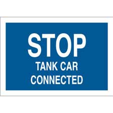 STOP Tank Car Connected Sign - Brady Part: 75212 | Brady | BradyID.com