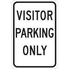 Visitors Parking Only Sign - Brady Part: 75227 | Brady | BradyID.com