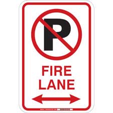 Fire Lane Sign - Brady Part: 75306 | Brady | BradyCanada.ca