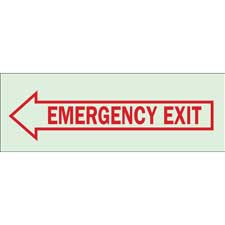 BradyGlo Emergency Exit Sign | Brady | BradyIndia.co.in