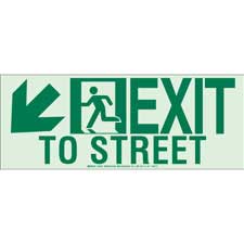 Exit To Street Sign | Brady | BradyID.com